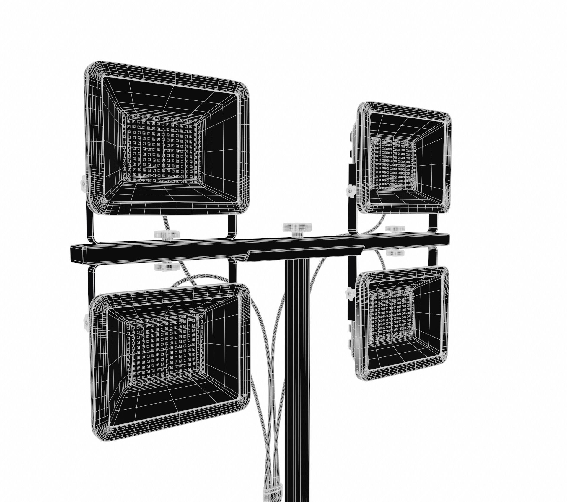 Lighting mast 3D model | CGTrader