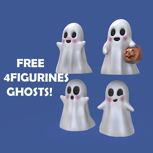Ghosts free 3D model 3D printable | CGTrader