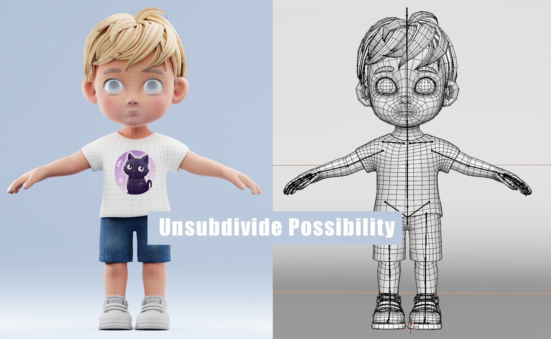 3D model Boy Cartoon Rigged 3D model VR / AR / low-poly | CGTrader
