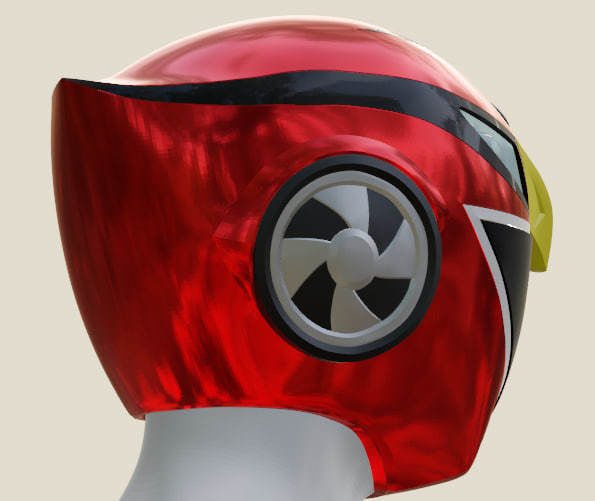 Red Power ranger RPM STL 3D print model 3D model 3D printable | CGTrader