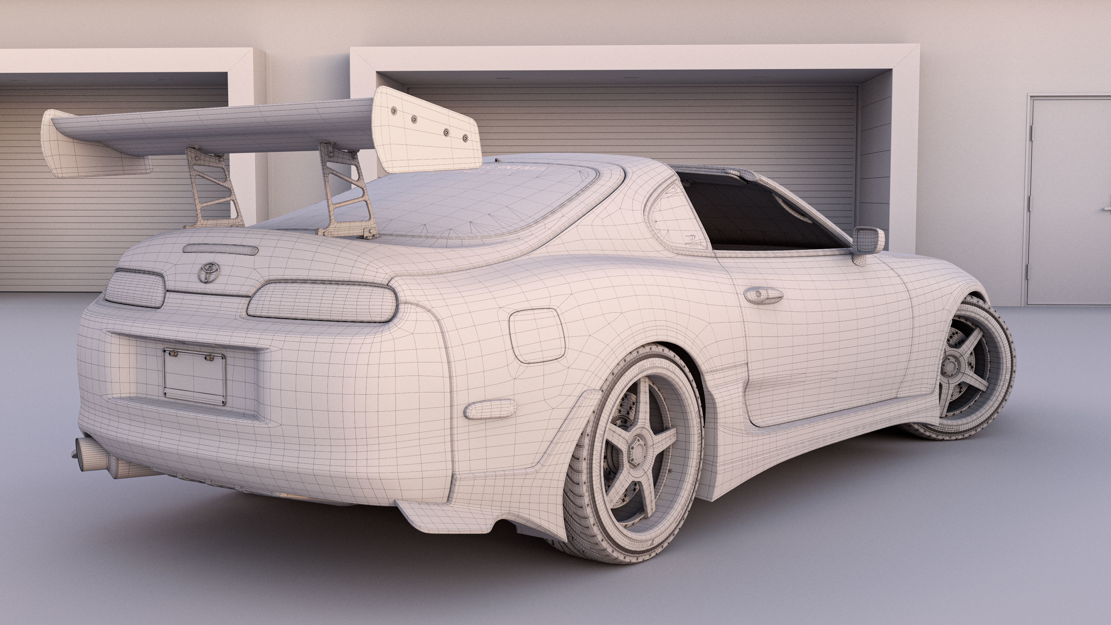 Toyota Supra A80 Fast And Furious most detailed 3D model | CGTrader