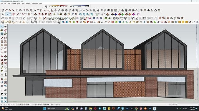 Modern Shops 3d model 3D model | CGTrader