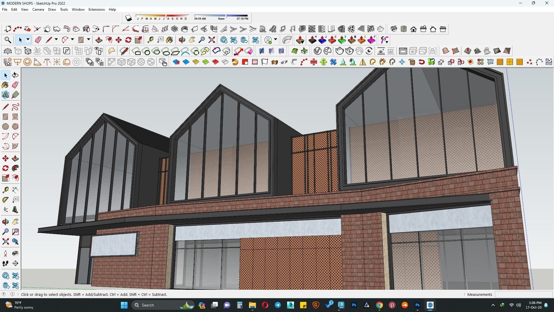 Modern Shops 3d model 3D model | CGTrader