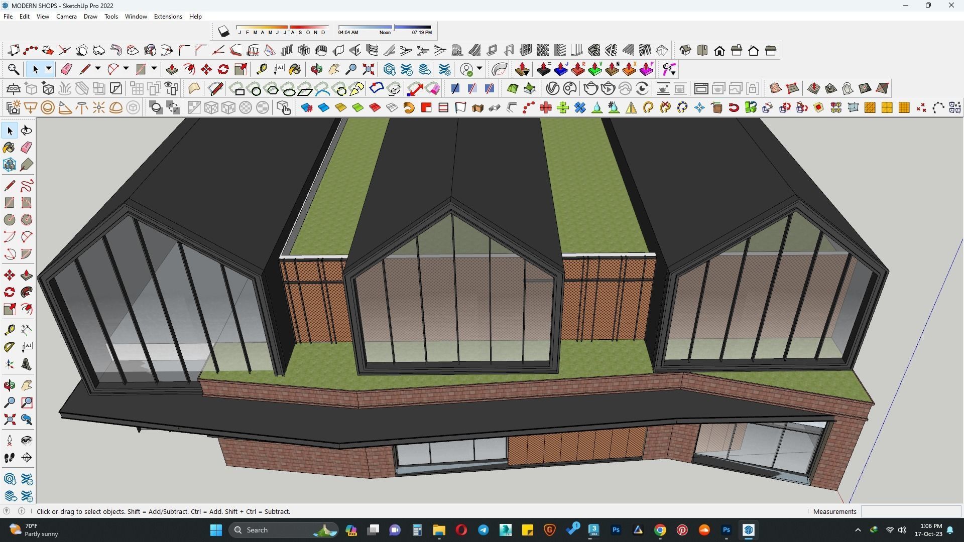 Modern Shops 3d model 3D model | CGTrader