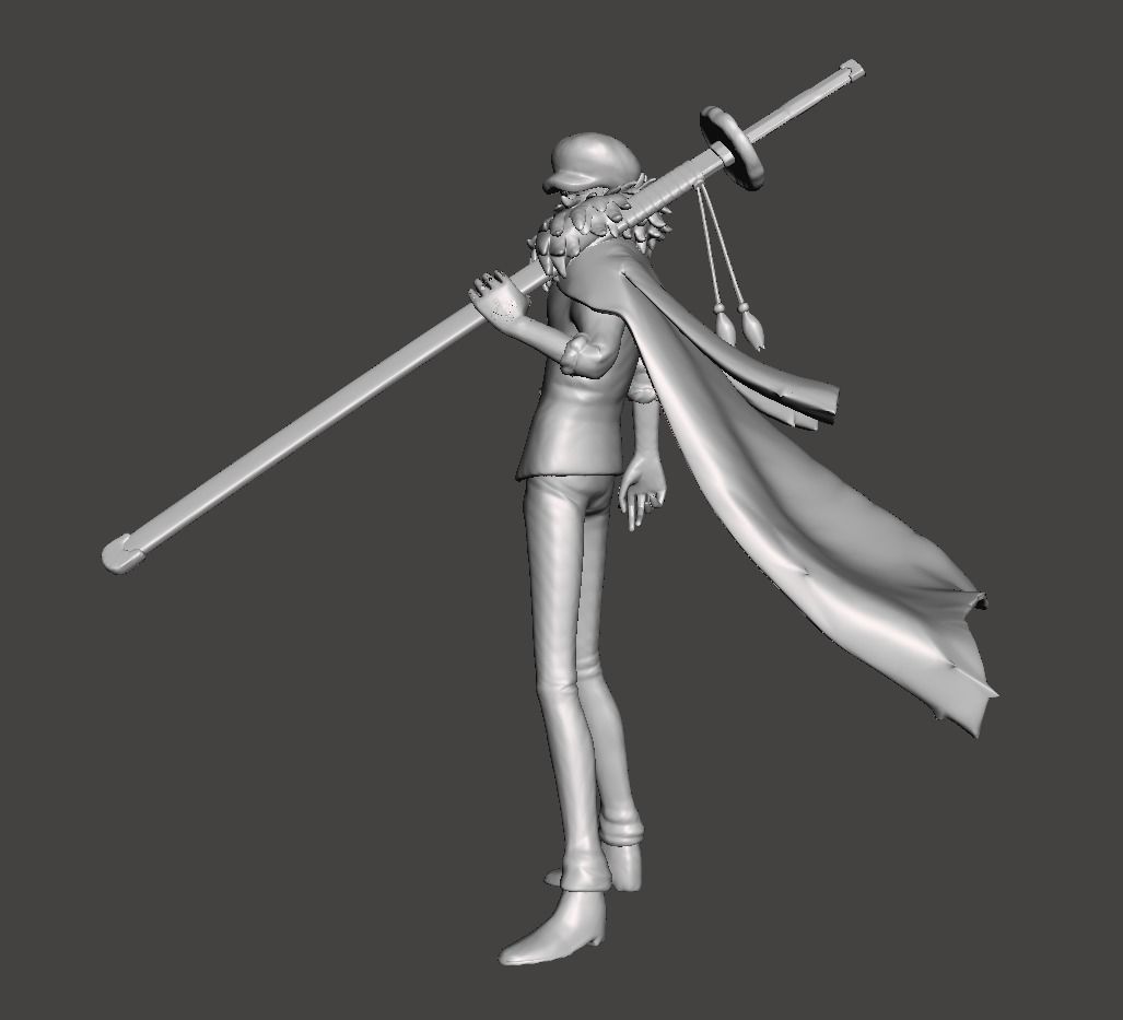 Trafalgar D Law 3D Model 3D model 3D printable | CGTrader