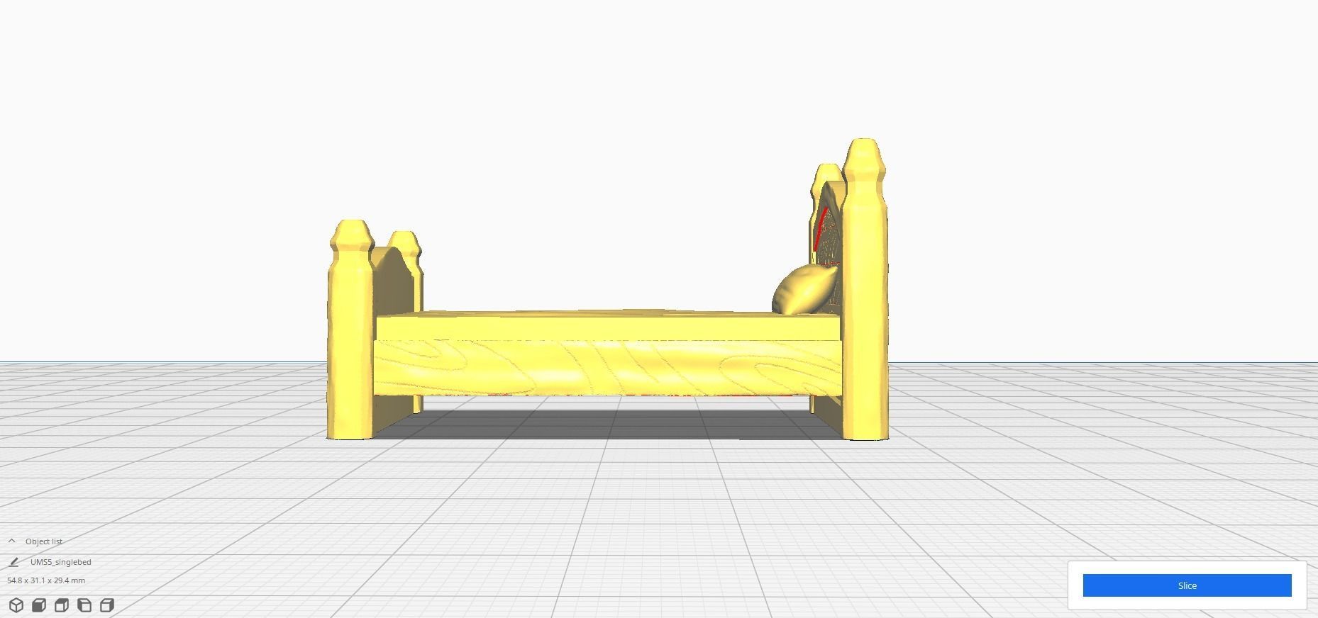 Single Bed 3D model 3D printable | CGTrader