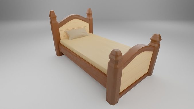 Single Bed 3D model 3D printable | CGTrader