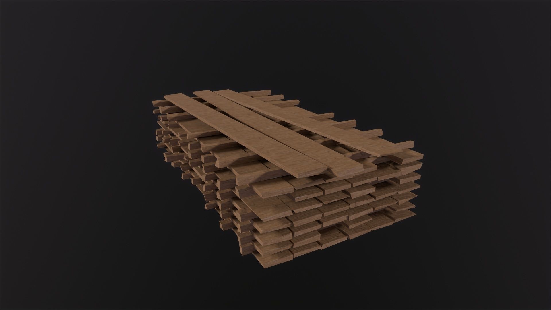 3D model Wood Board Stock 3D Model VR / AR / low-poly | CGTrader
