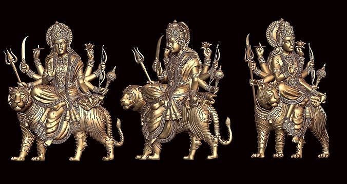 Durga Devi 3D model 3D printable | CGTrader