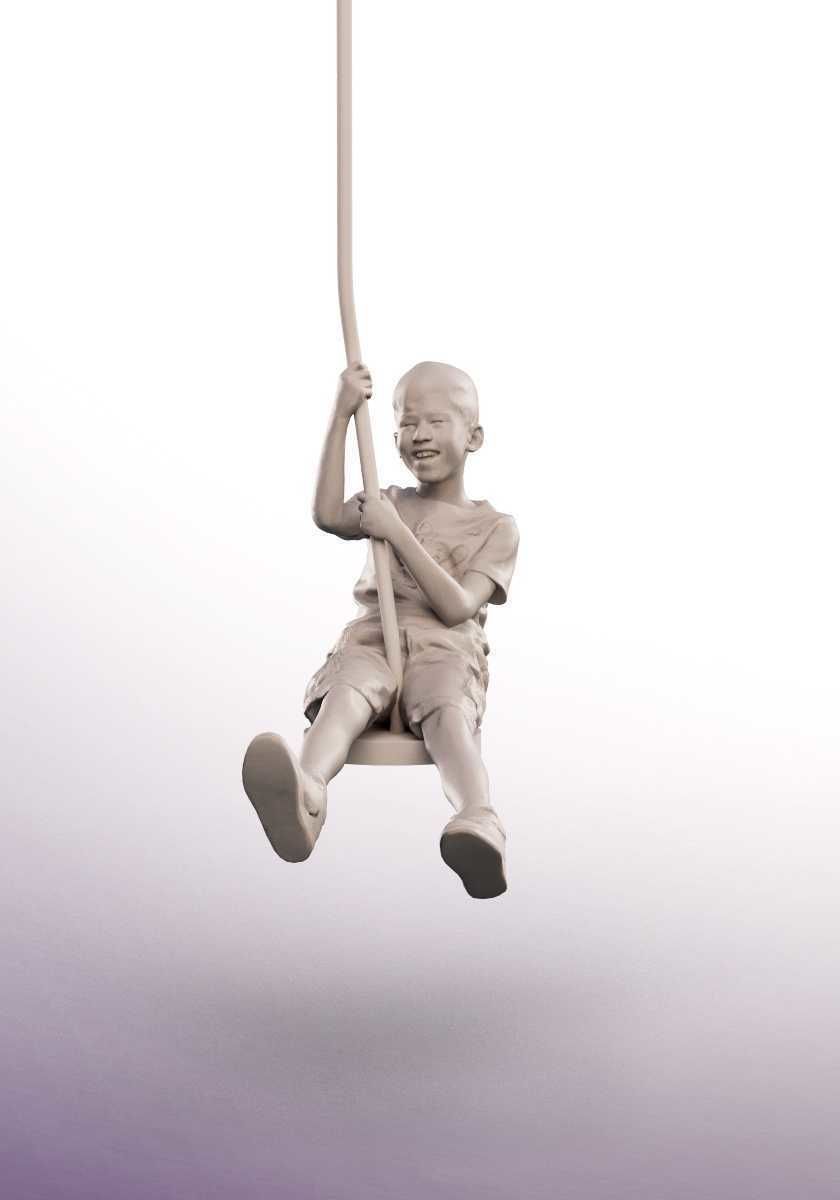 3D model Joey 14480 - Mediterranean Boy Riding A Cable Car On ...