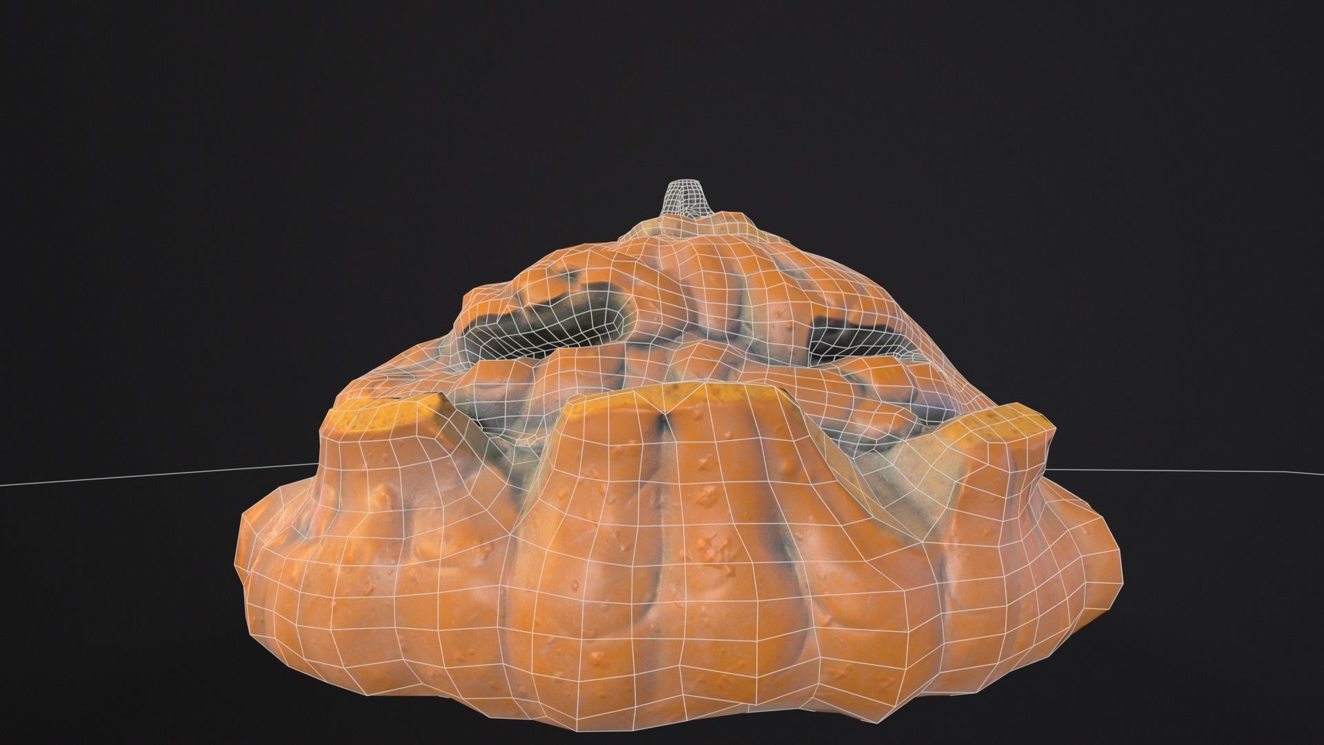 3D model Halloween Rotten Pumpkin VR / AR / low-poly | CGTrader