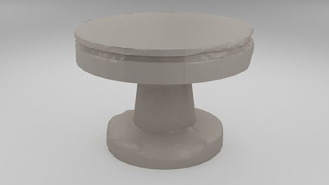 Stone Table free 3D model 3D printable | CGTrader