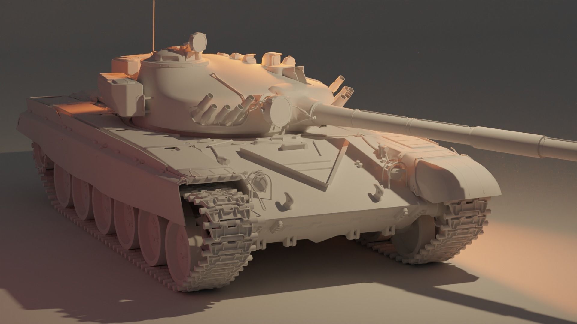 3D model T-72M1 low poly VR / AR / low-poly | CGTrader