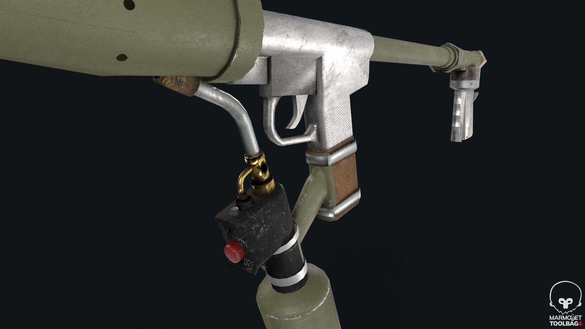 3D model M2 Flamethrower VR / AR / low-poly | CGTrader