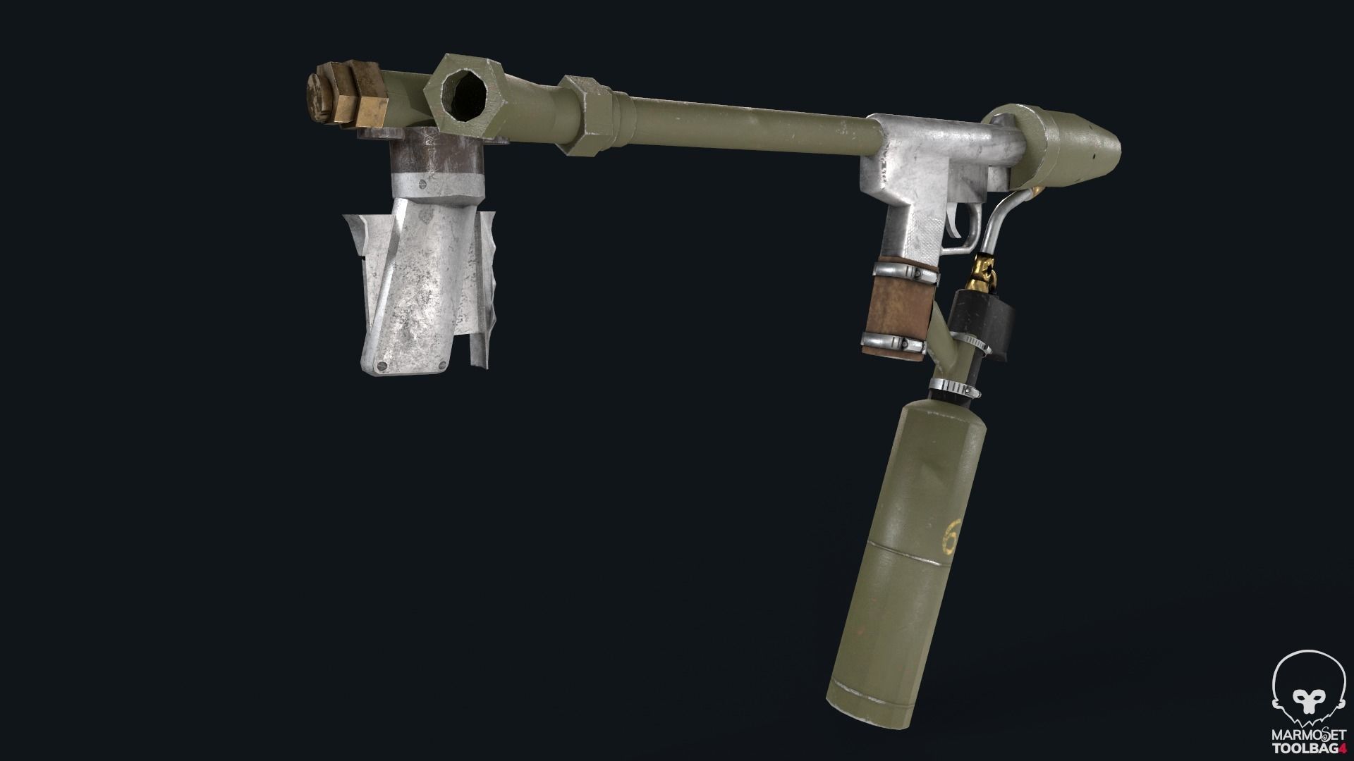 3D model M2 Flamethrower VR / AR / low-poly | CGTrader