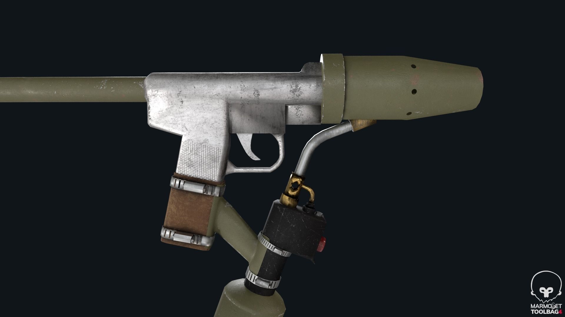 3D model M2 Flamethrower VR / AR / low-poly | CGTrader