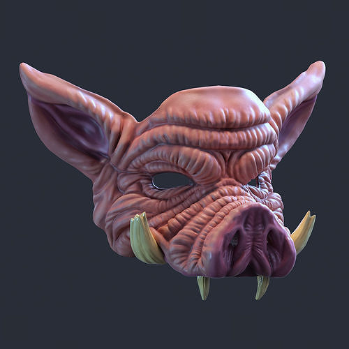 pig mask 3D model 3D printable | CGTrader