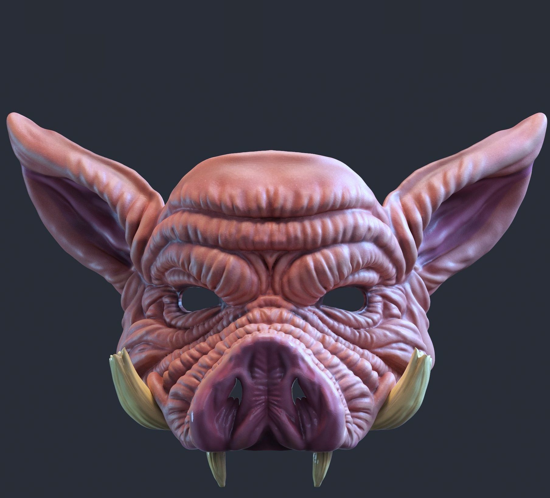 pig mask 3D model 3D printable | CGTrader
