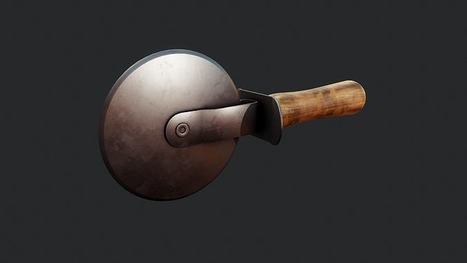 3D model Vintage Pizza Cutter - Tutorial Included VR / AR / low-poly ...