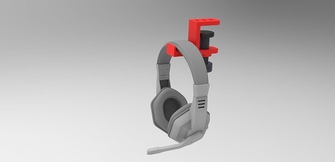 Headphones Hanger 3D model 3D printable | CGTrader