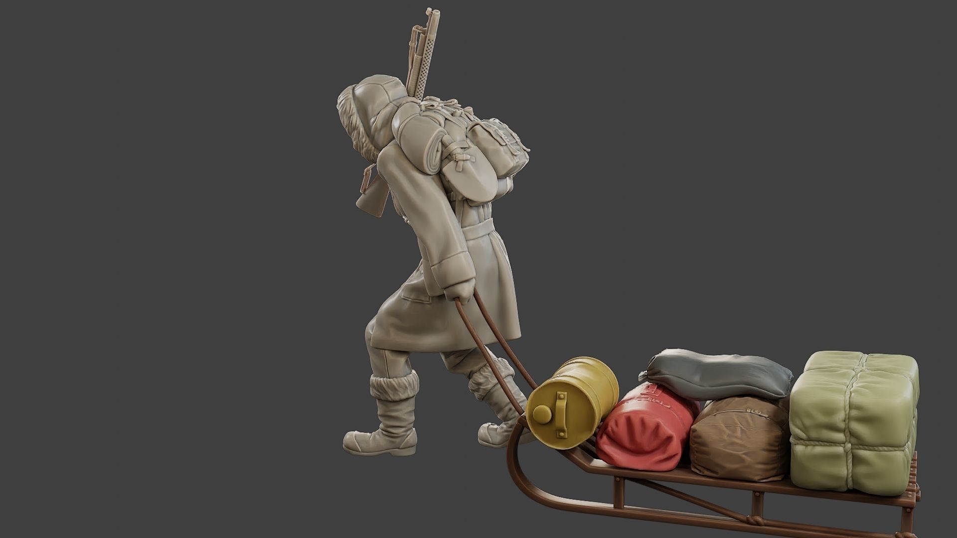 Post-Apocalyptic Male PAM1 001 3D model 3D printable | CGTrader