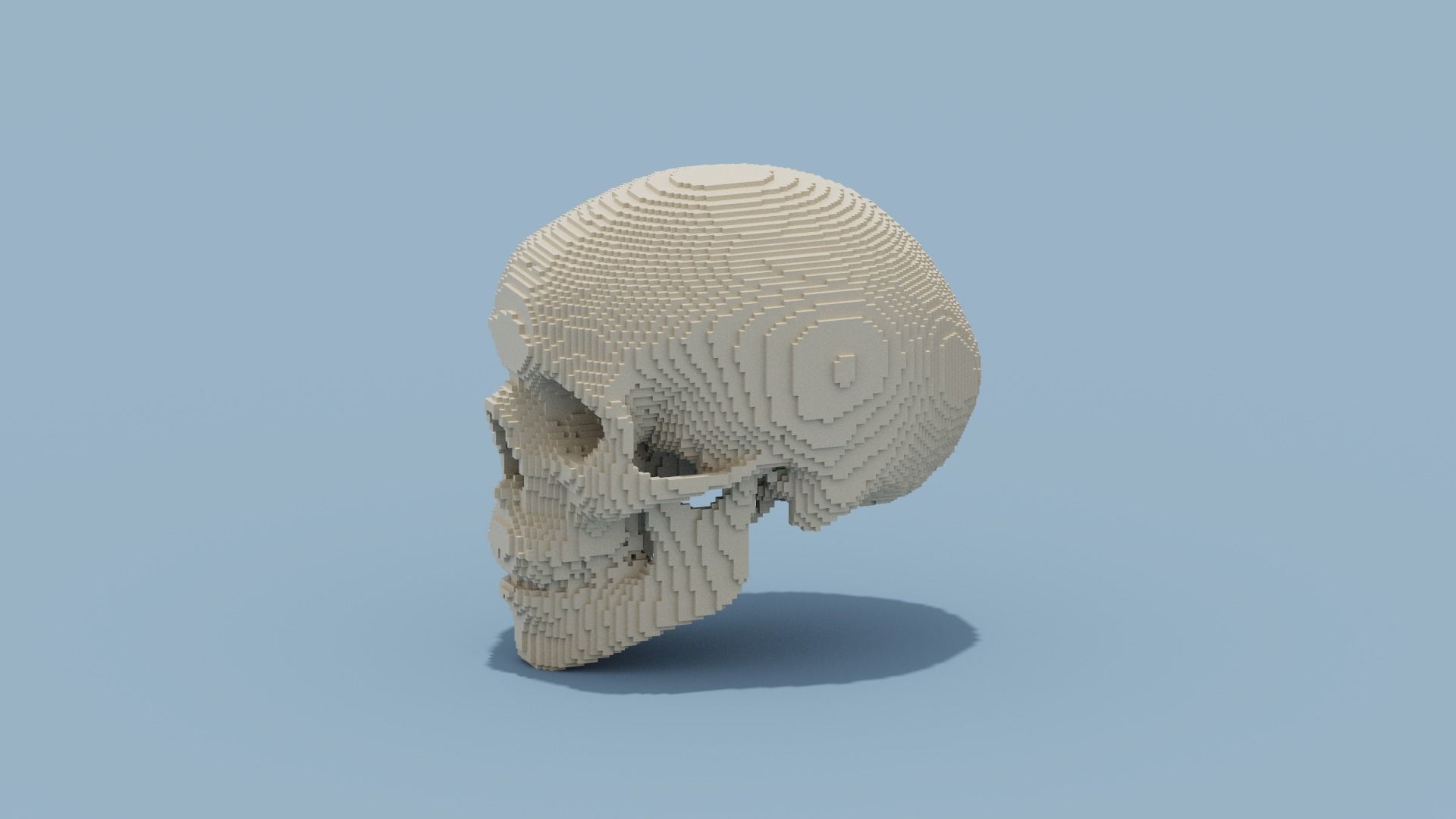 3D model Voxel Skull VR / AR / low-poly | CGTrader