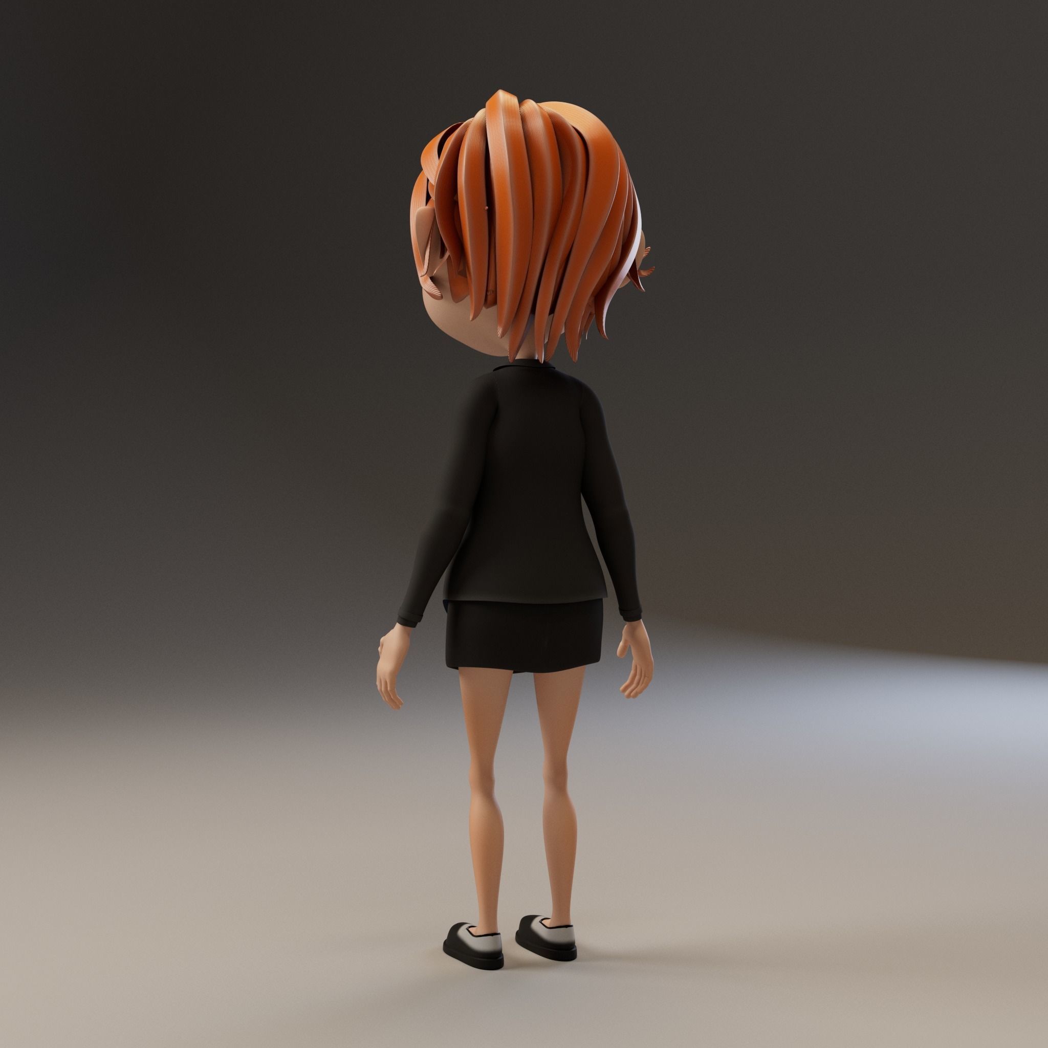 Rigged Cartoon Office Woman 3D model animated rigged | CGTrader