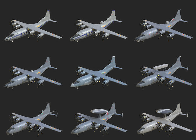 3D model China Yun-8 Transport Aircraft Family High tech series ...