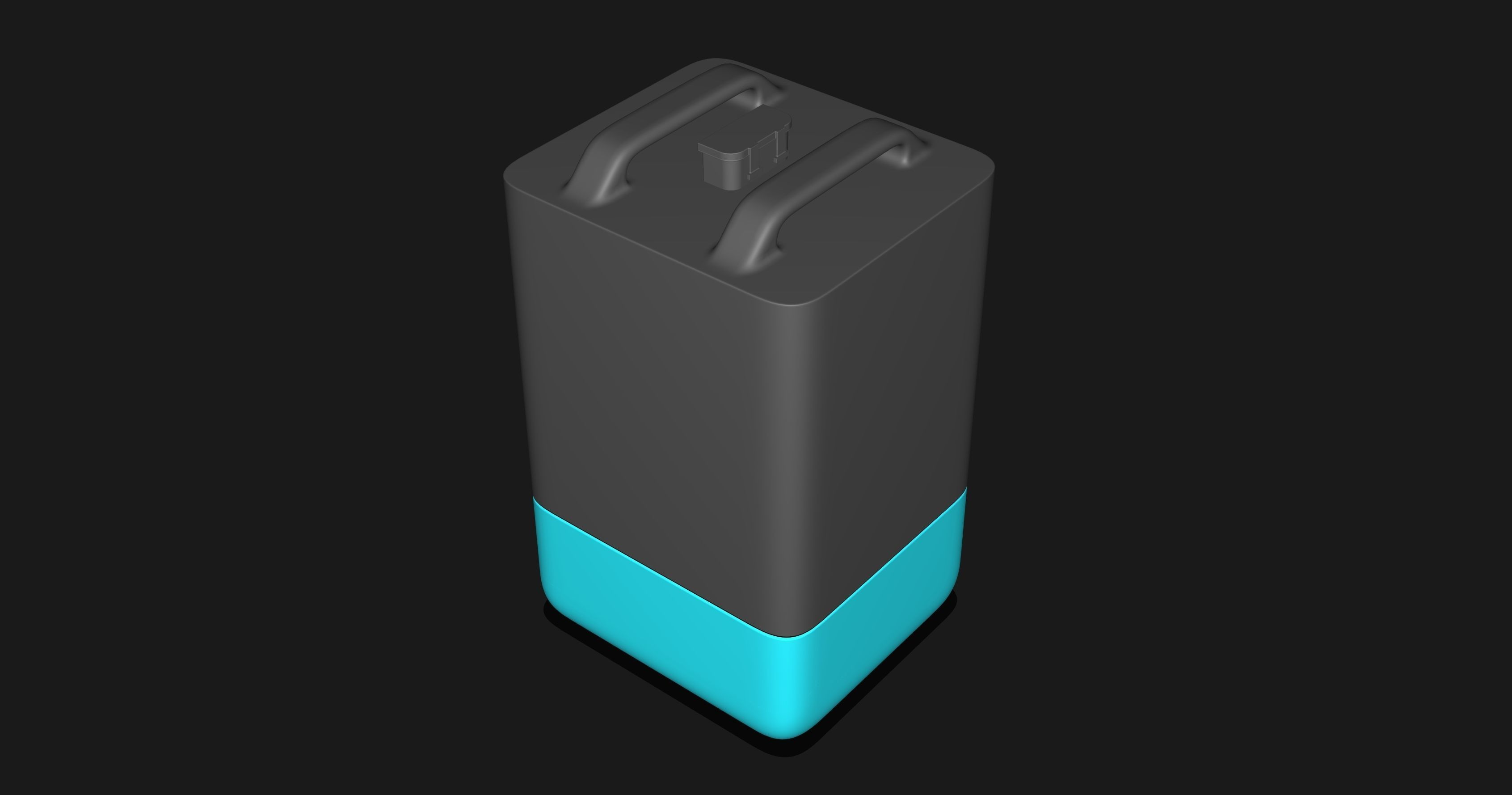 3D model EV Electric Vehicle Swappable Battery Pack Two-Tone Design VR ...