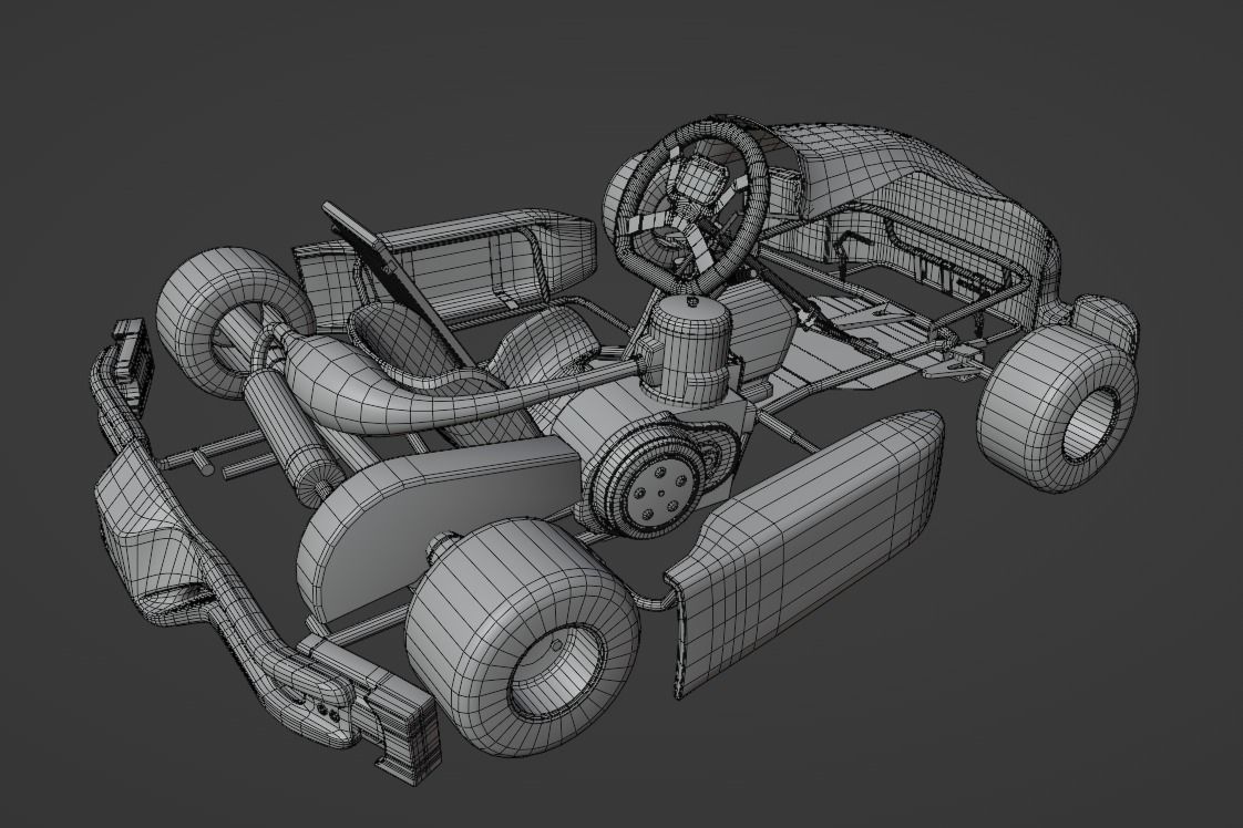 3D model Go Kart KartRepublic VR / AR / low-poly | CGTrader