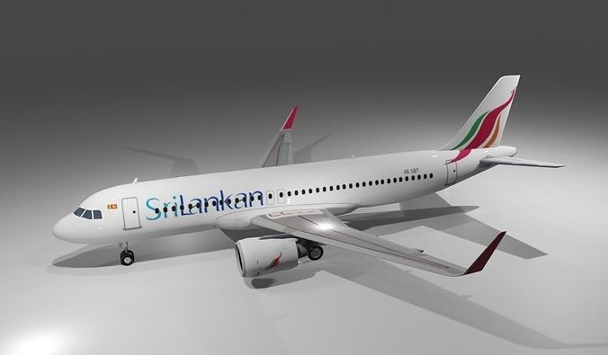 3D model Sri Lankan Airlines airbus a320neo 3D model VR / AR / low-poly | CGTrader