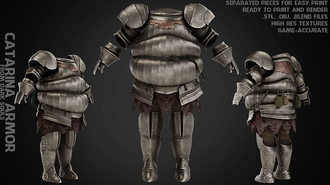 Siegmeyer of Catarina Armor for Cosplay 3D model 3D printable | CGTrader