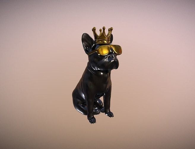 The king bulldog 3D model 3D printable | CGTrader