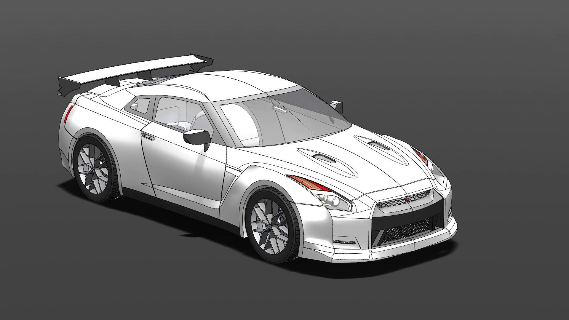 NISSAN GTR by Solidworks 3D model | CGTrader