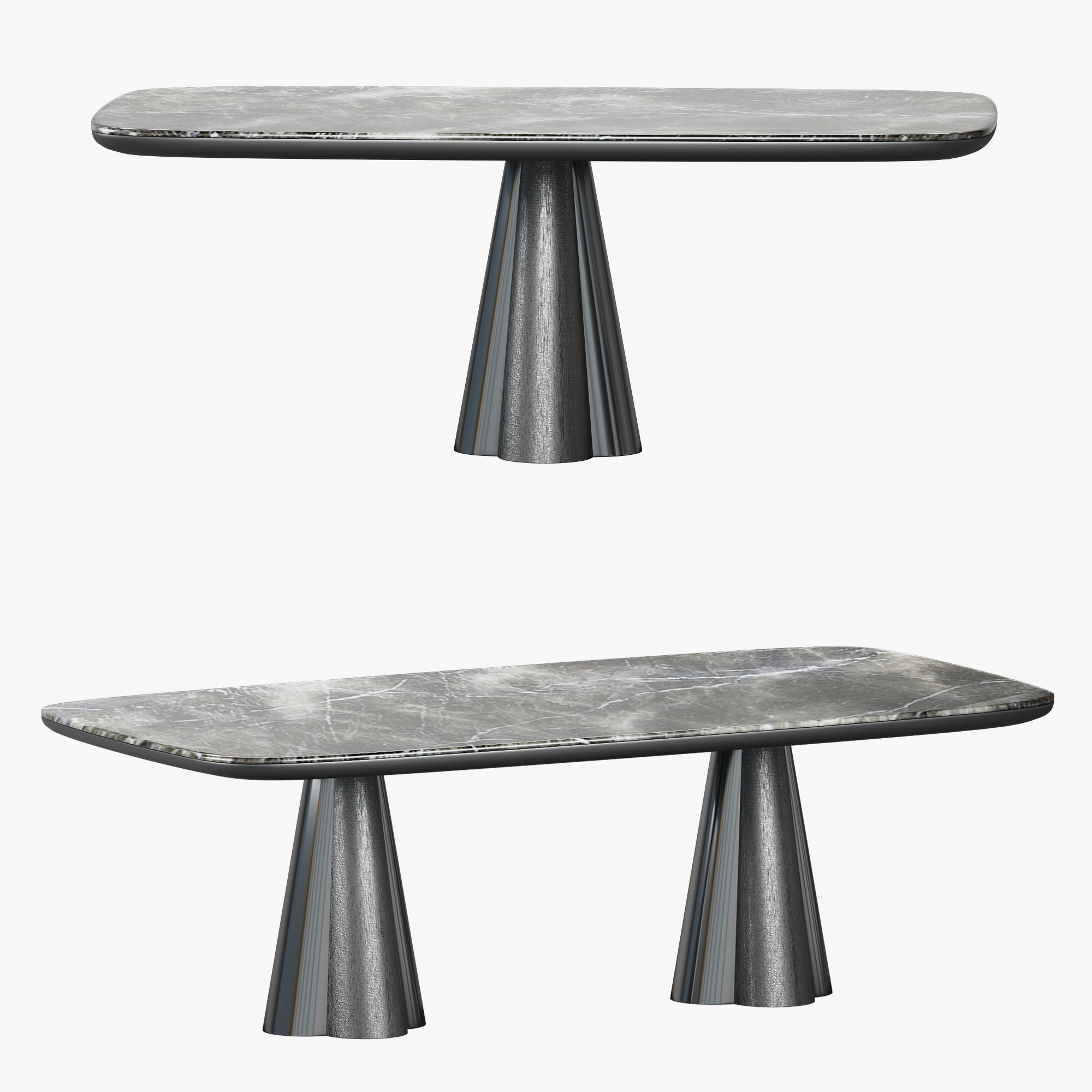 GEO rectangular tables 3D model rigged | CGTrader