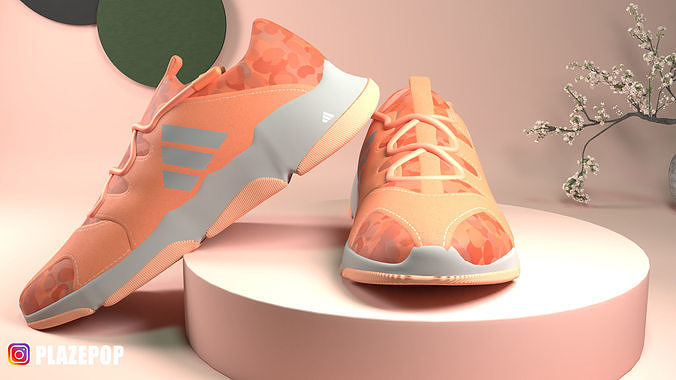 Adidas shoes with project file free 3D model | CGTrader