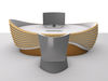 Parametric Wavy Reception Desk 3D model | CGTrader