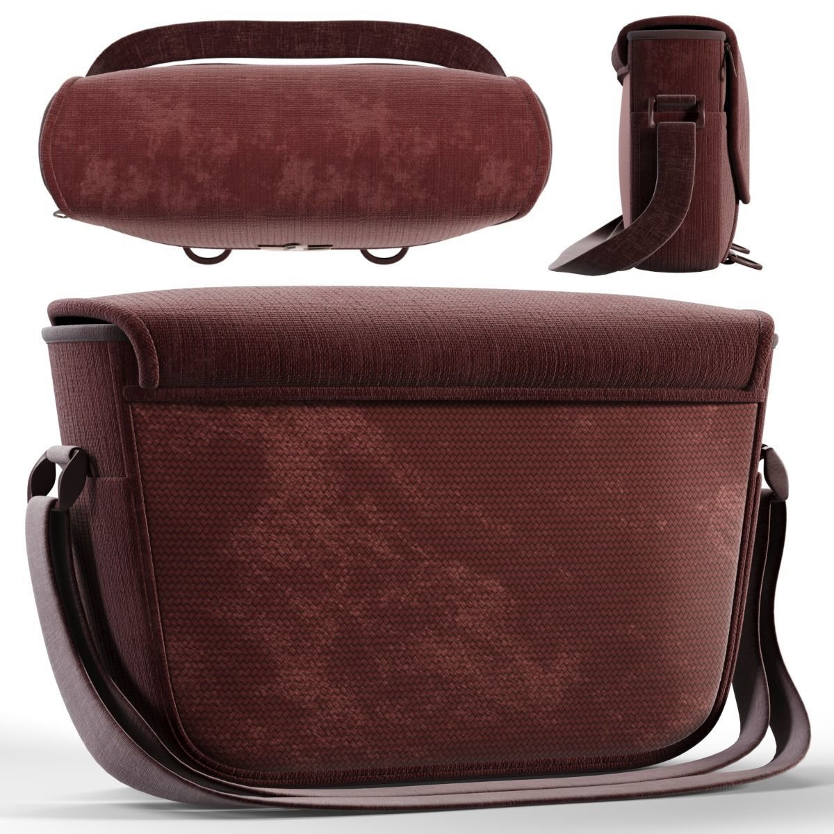 NEXT CORDUROY MESSENGER BAG 3D model | CGTrader