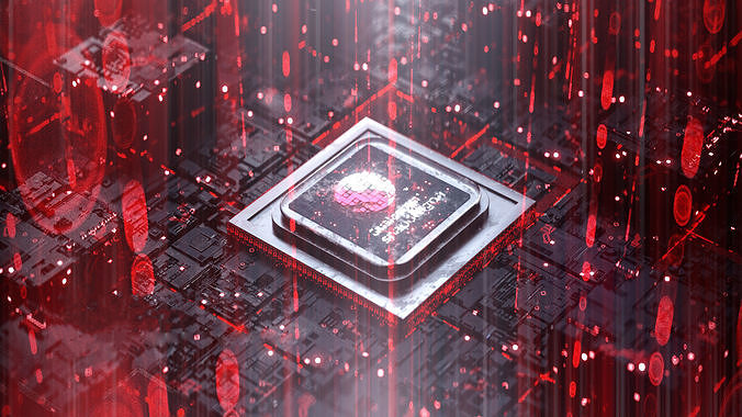 Mobile phone computer chip circuit board 3D model 3D model animated ...