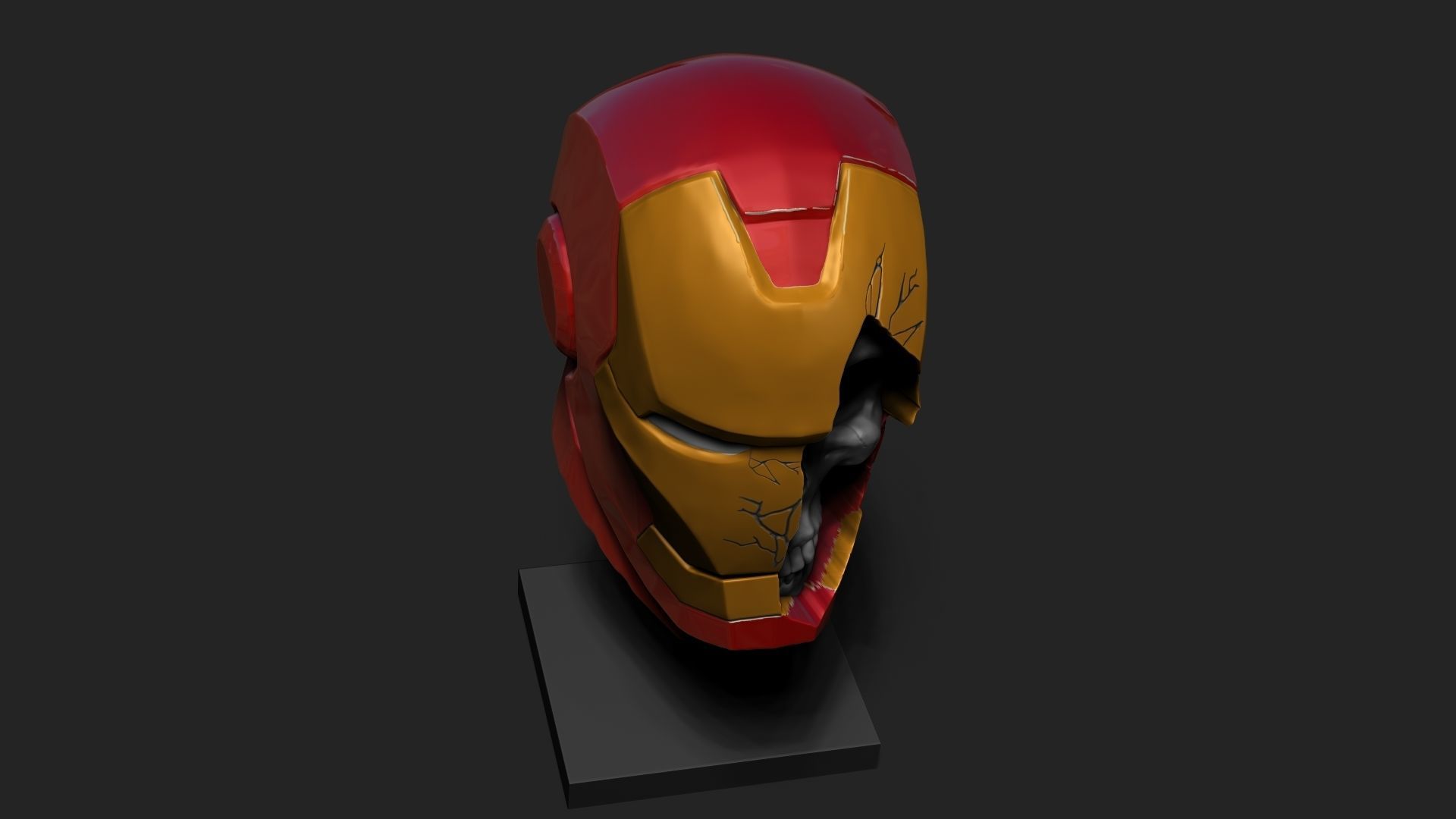IRON MAN SKULL 3D model 3D printable | CGTrader