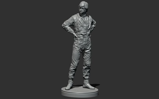 Ronnie Peterson F1 Driver 3D model 3D printable | CGTrader