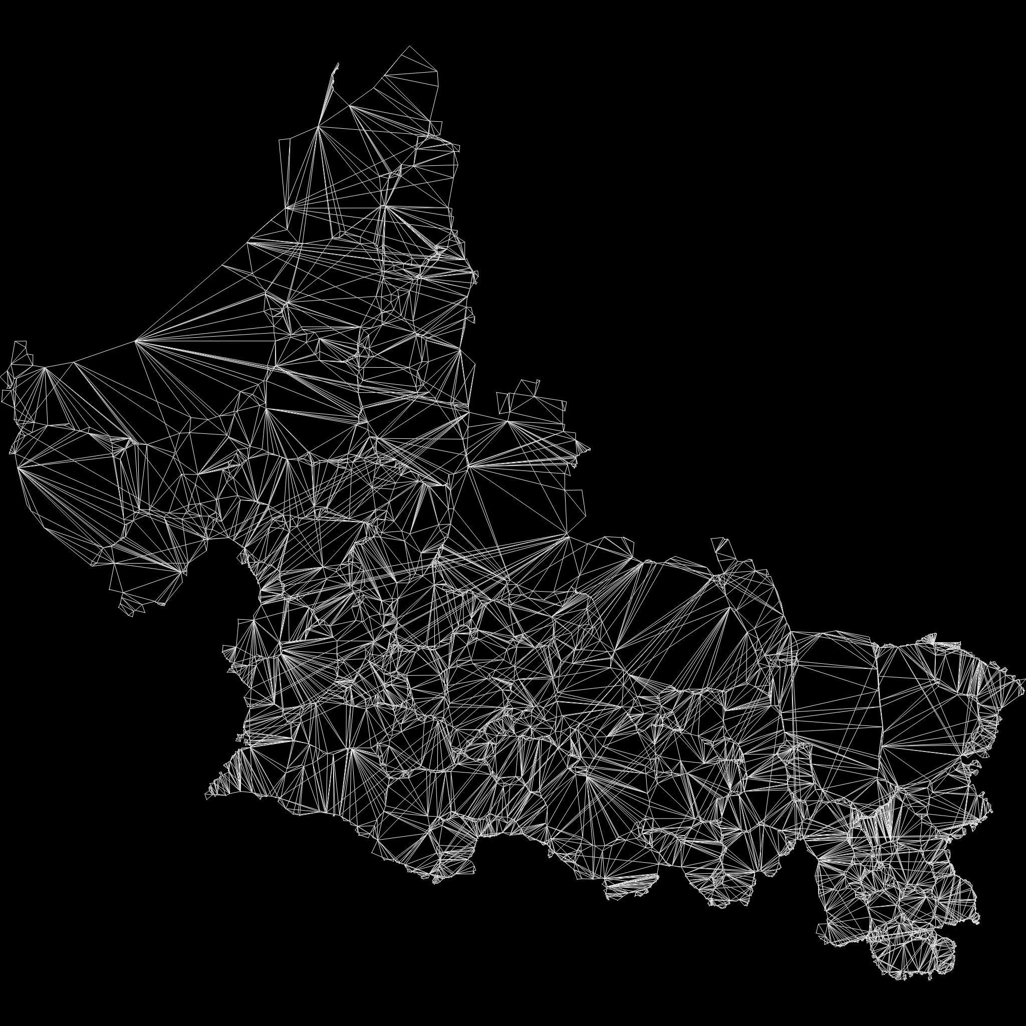 San Luis Potosi Mexico map region geography political 3D model rigged ...