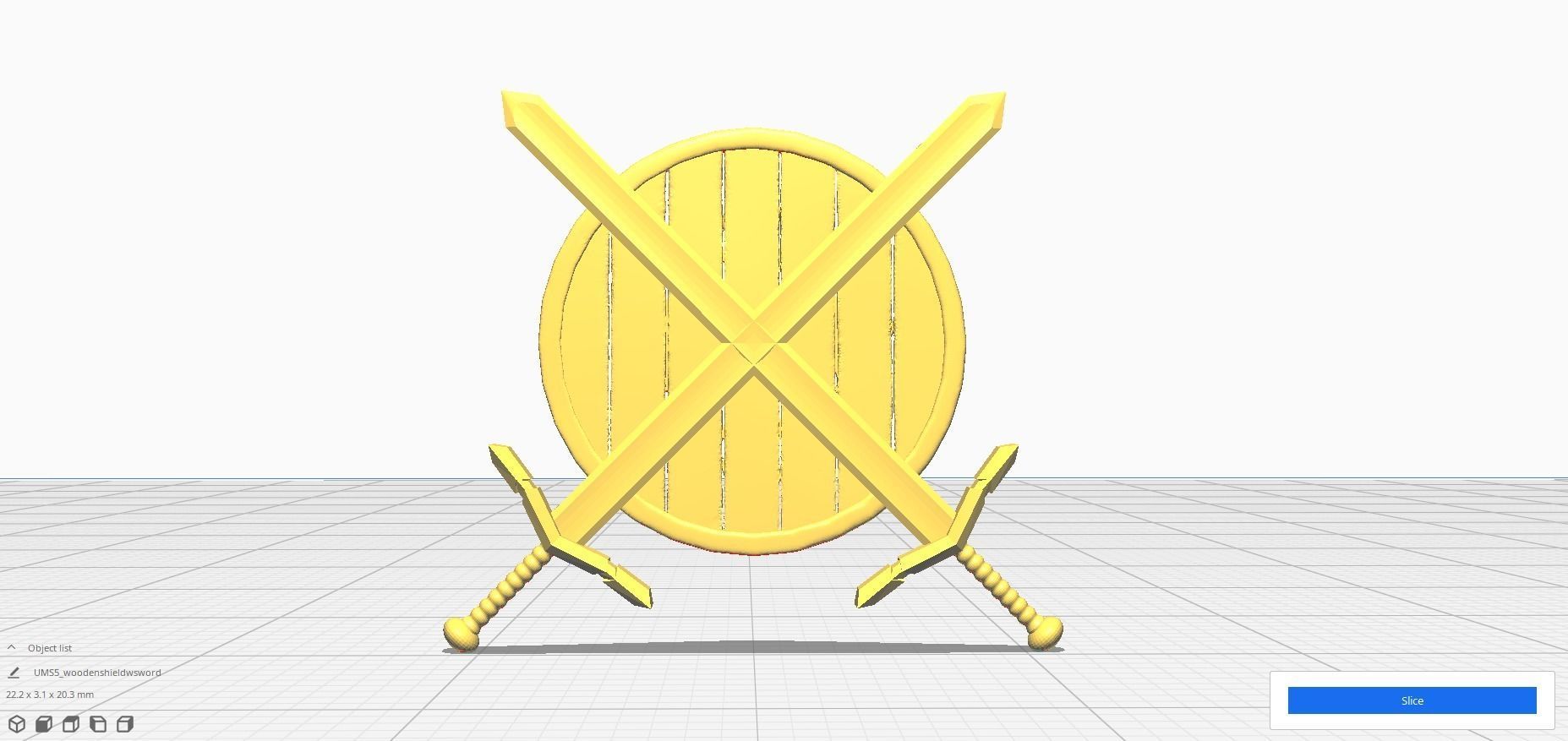Shield with Swords 3D model 3D printable | CGTrader
