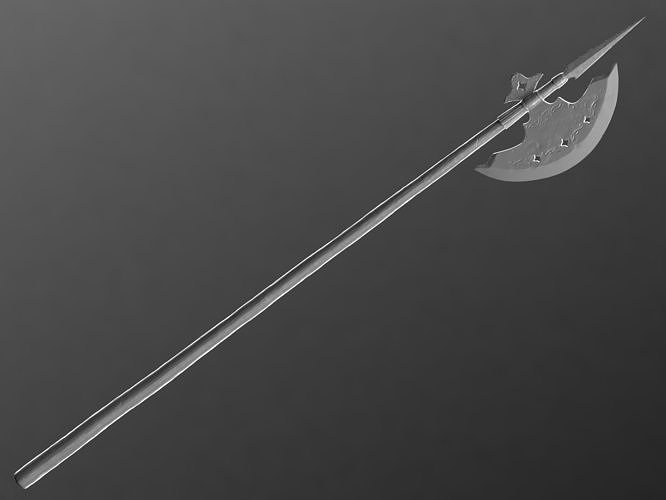 Halberd 3D model | CGTrader