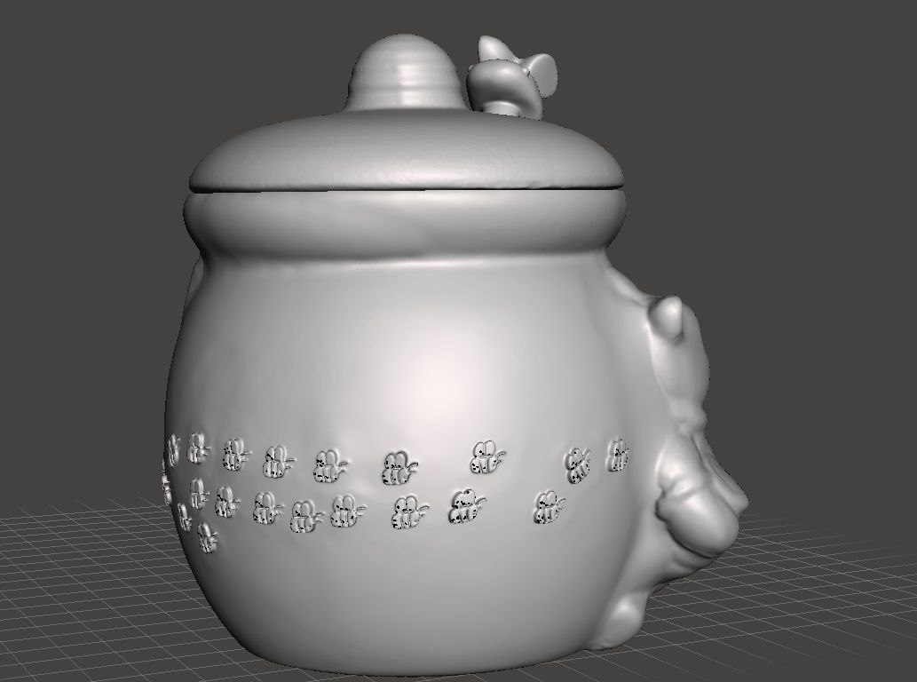 winnie the pooh honey jar 3D model 3D printable | CGTrader