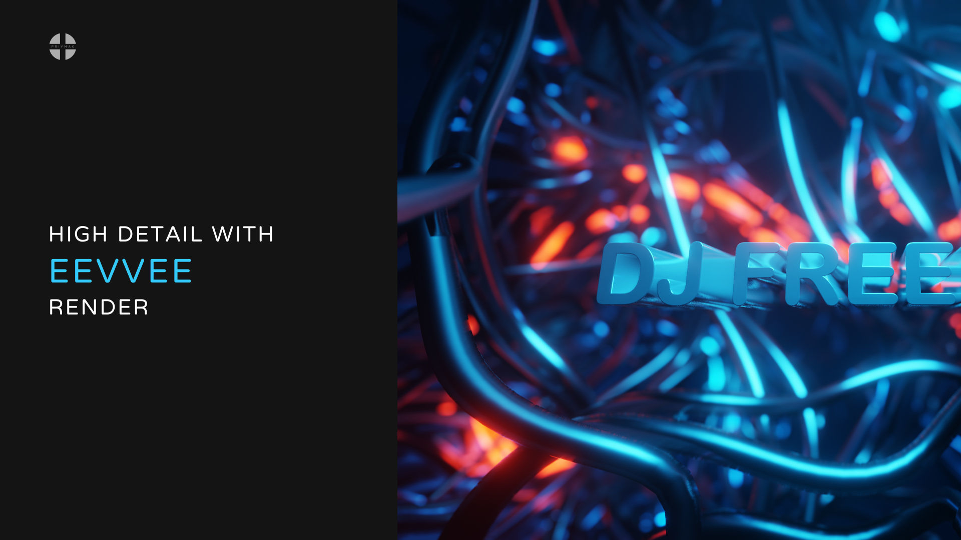 Neon 3D VJ loop Lights animation template for Blender eevvee 3D model ...