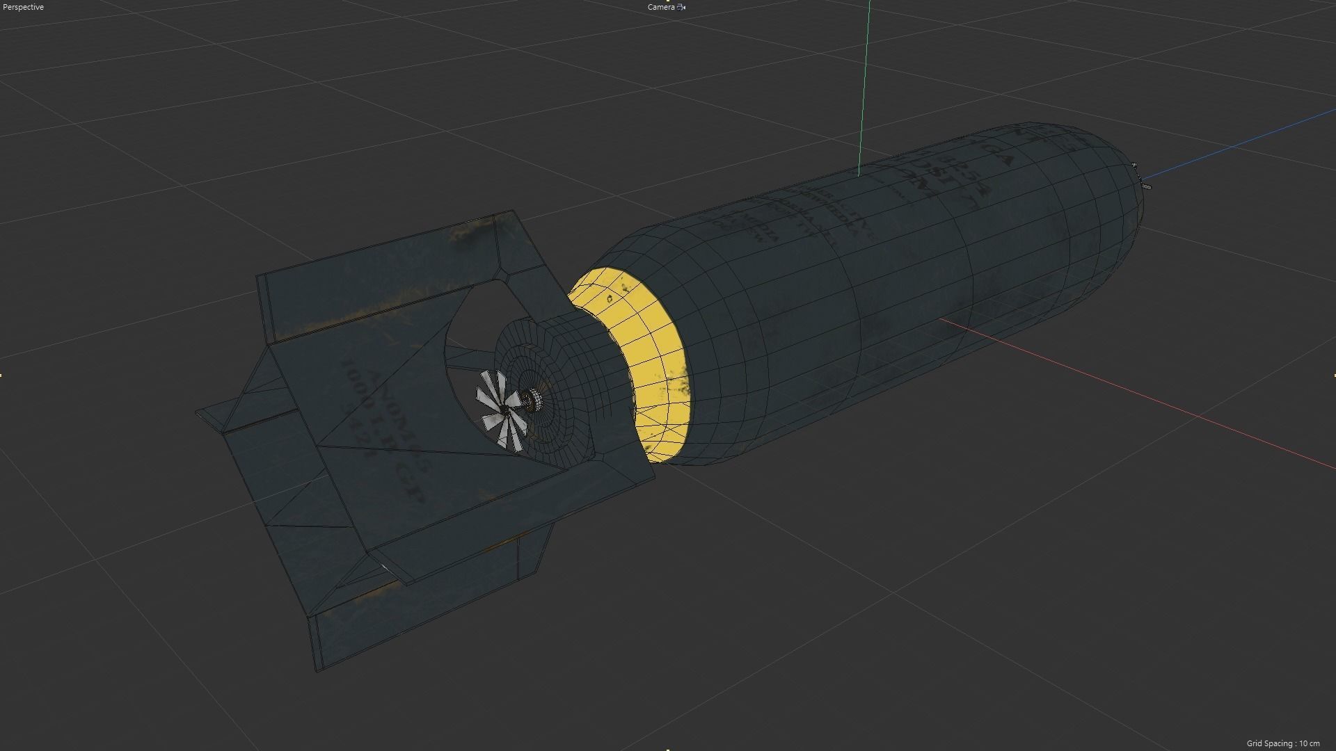 bomb 550 World War II free VR / AR / low-poly 3D model | CGTrader
