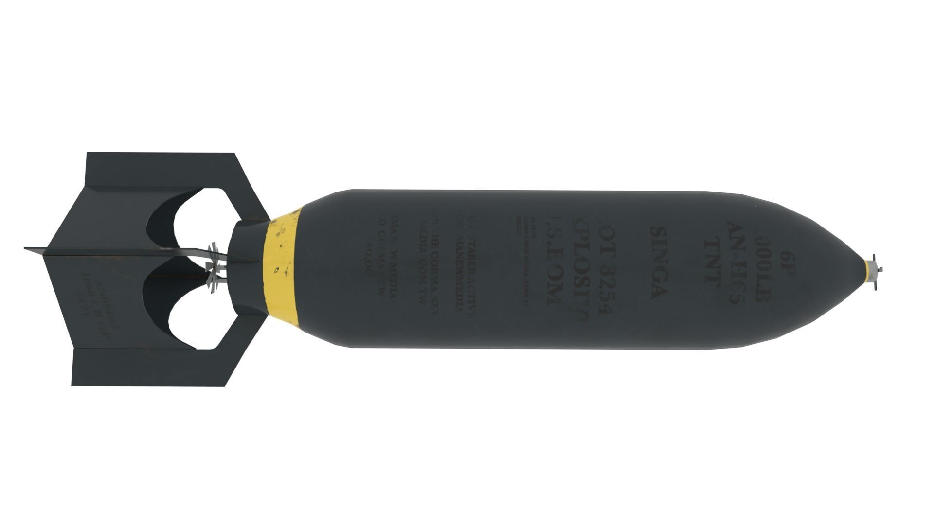 bomb 550 World War II free VR / AR / low-poly 3D model | CGTrader