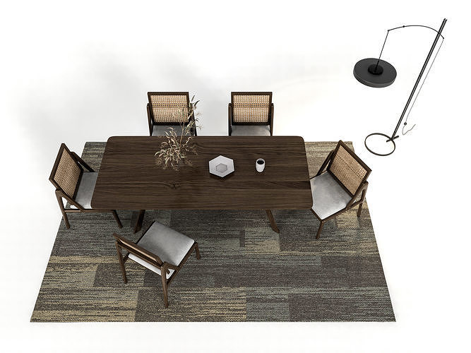 Dining Table Set 3D model | CGTrader