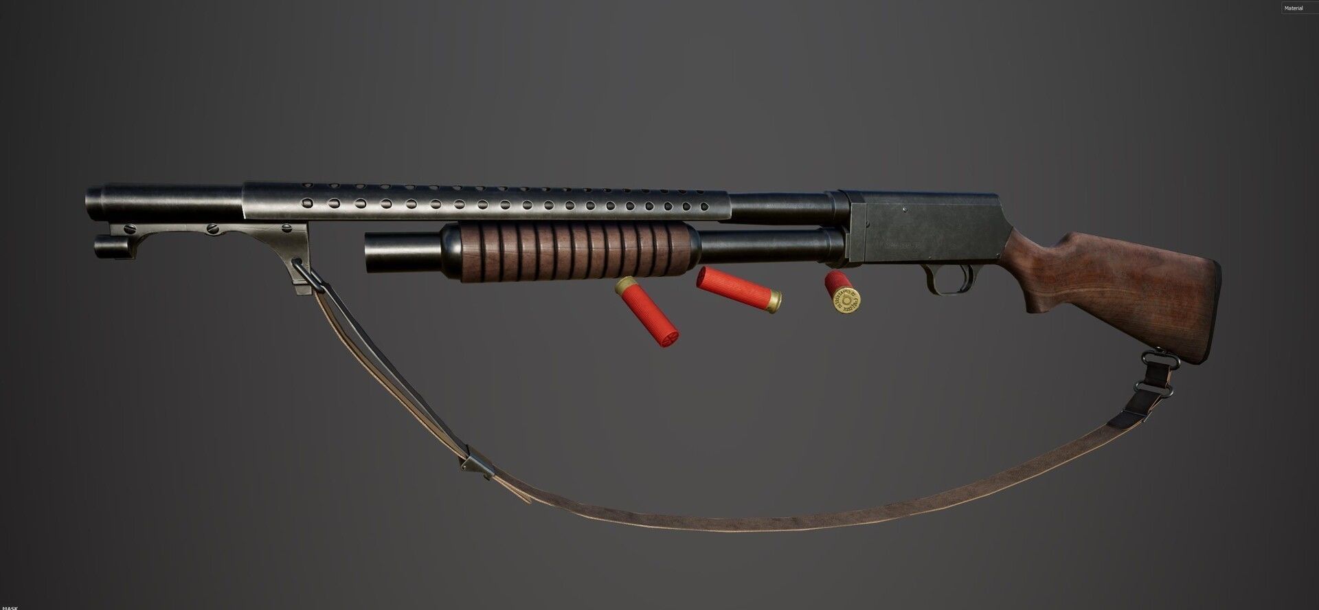 3D model PBR Stevens Model 520-30 VR / AR / low-poly | CGTrader